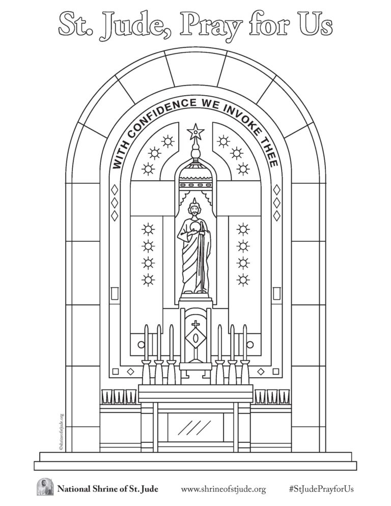 SJL Web ColoringPage 3 | The National Shrine of Saint Jude