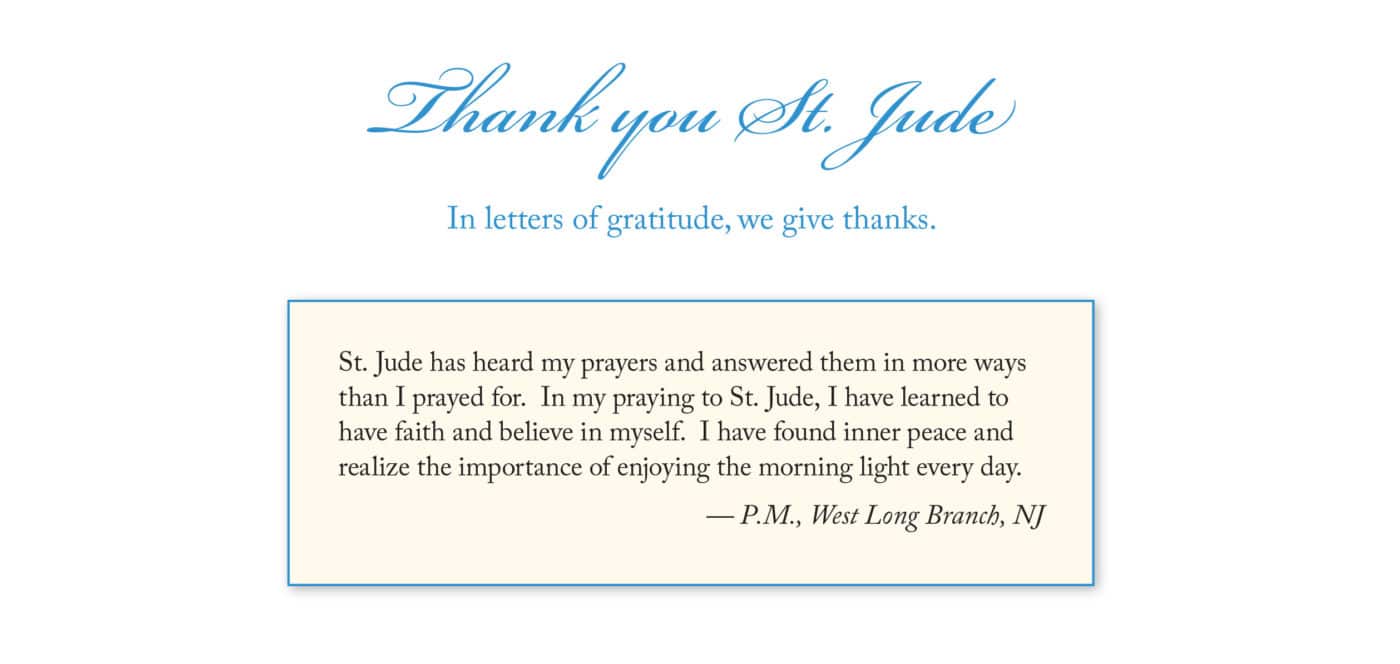 Letters of Gratitude | The National Shrine of Saint Jude