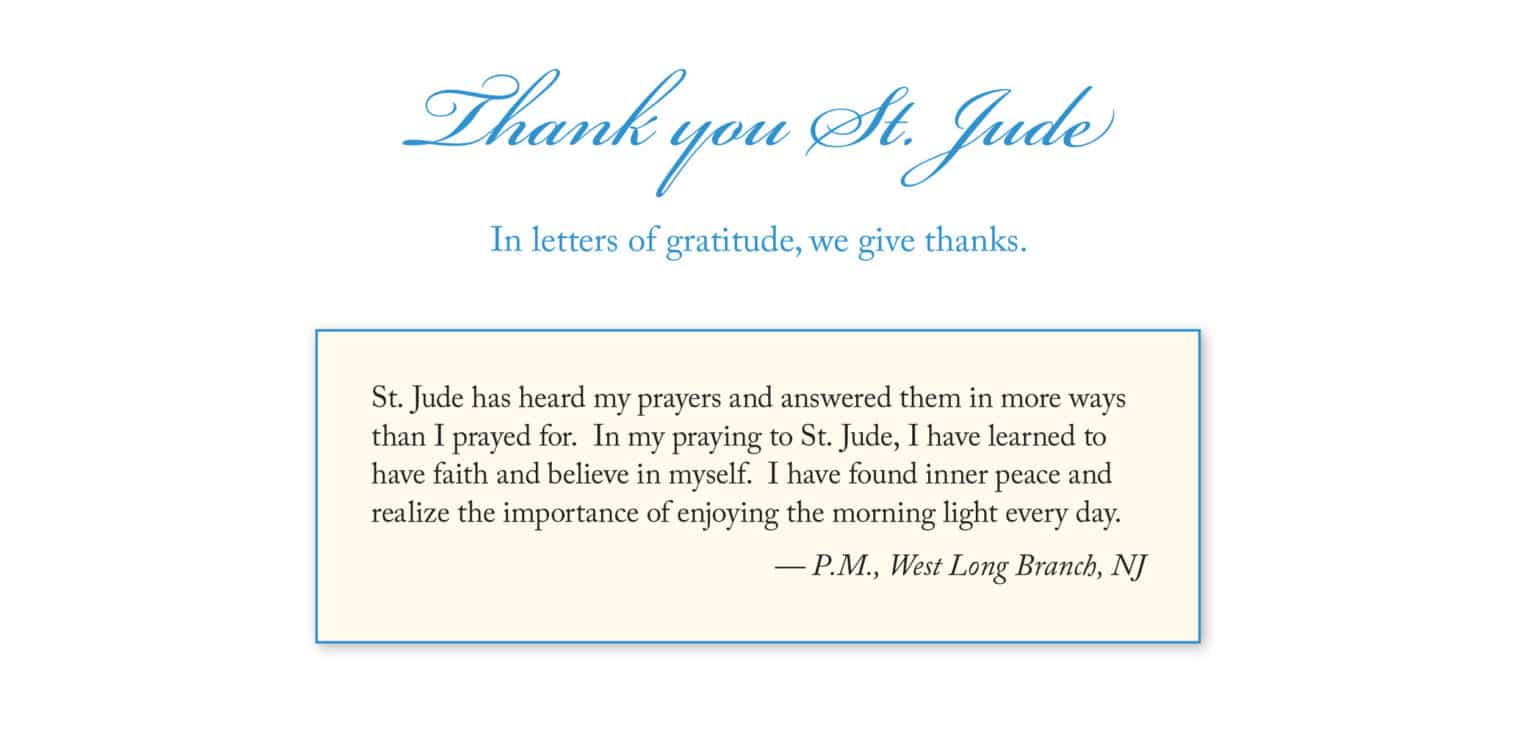 Letters of Gratitude | The National Shrine of Saint Jude
