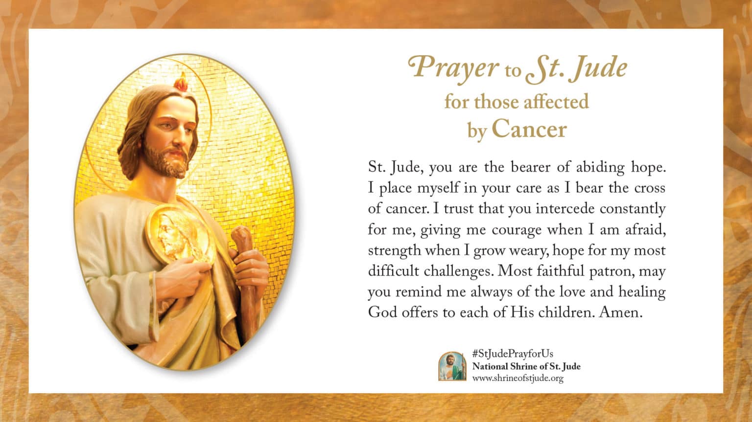 June 2026 Day of Prayer for the Healing of Cancer | The National Shrine ...